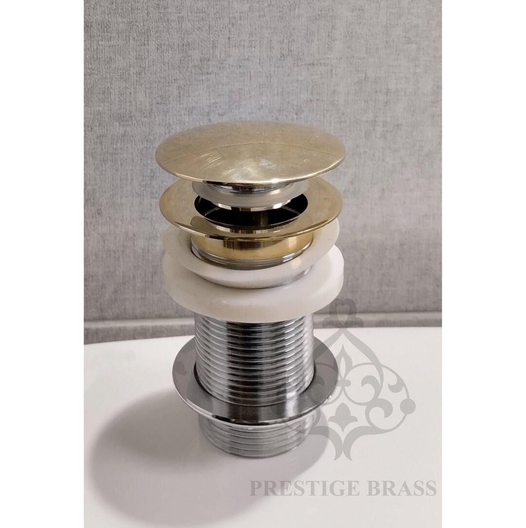 Solid Brass Pop up Sink Stopper , Pop up Button for Sink , Bathroom ...