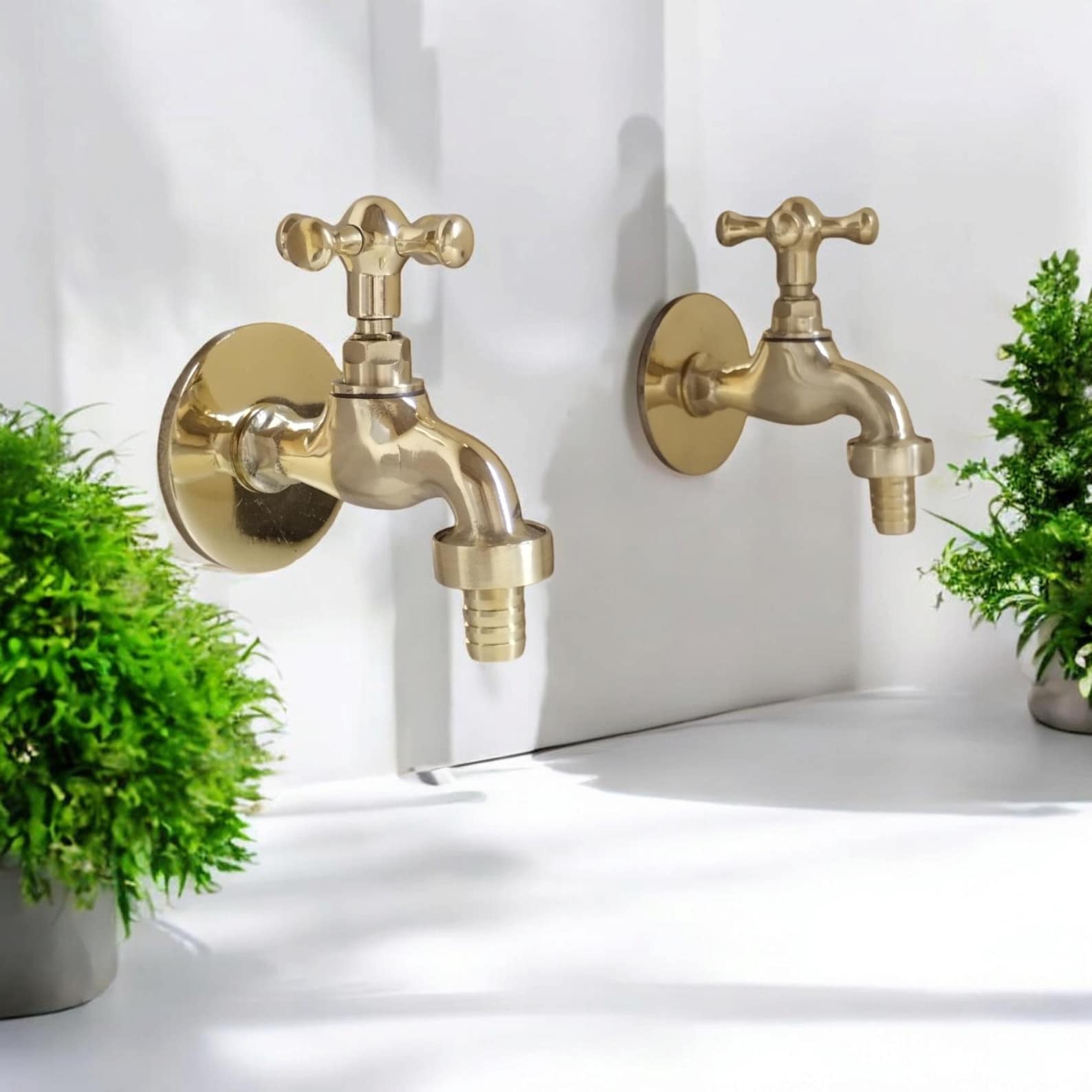 Small Brass Water Tap Vintage, Garden Water Tap, Unlacquered Brass ...