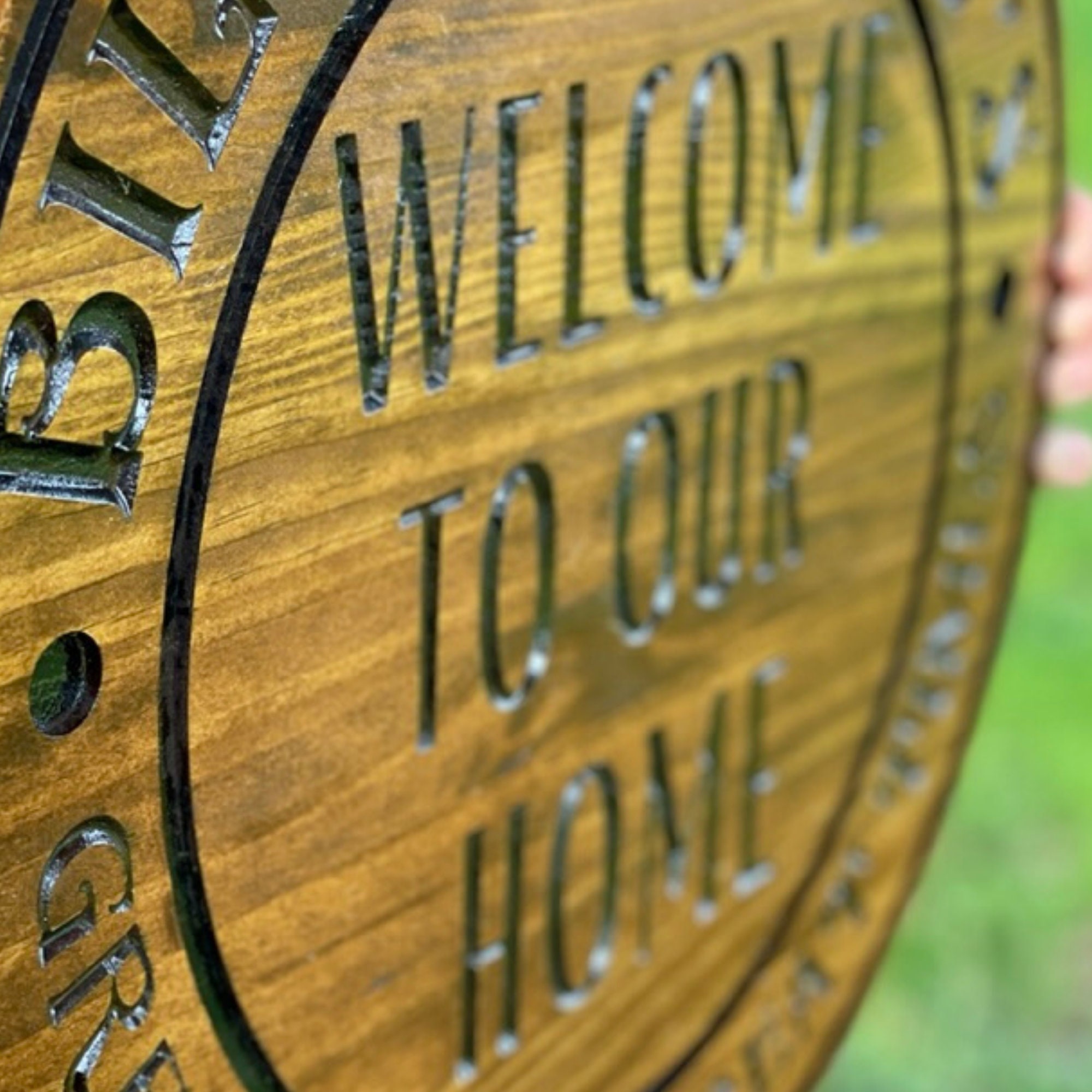 Custom Round Welcome to Our Home Sign Personalized Home Decor, Perfect ...