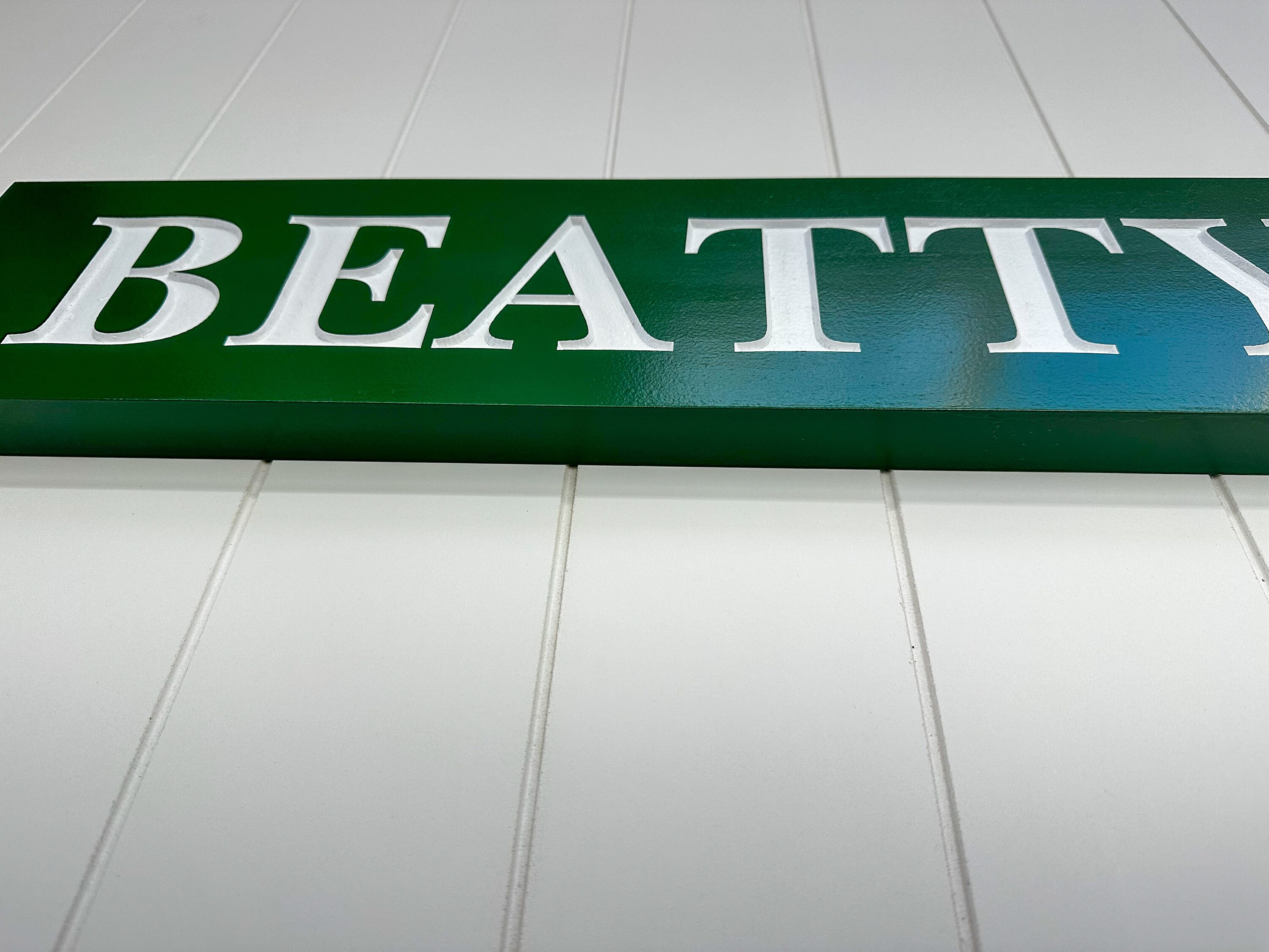 Custom Wood Sign With Colored Text Personalized Wood Sign Business ...