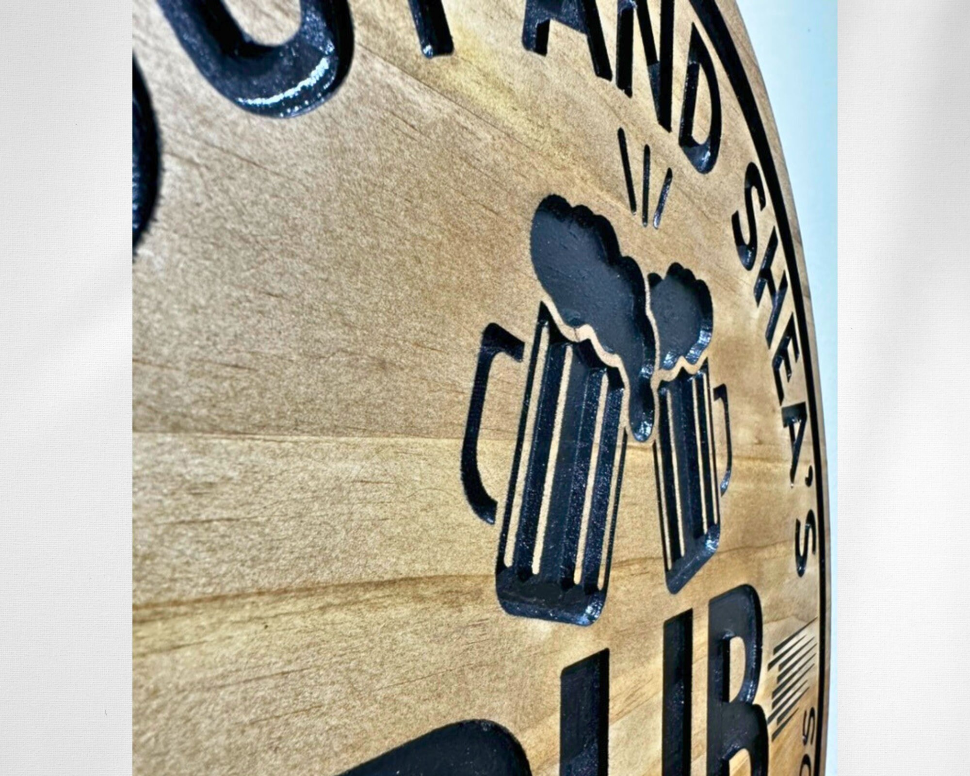 Custom Pub Sign, Custom Carved Pub Sign, Personalized Pub Sign, Round ...