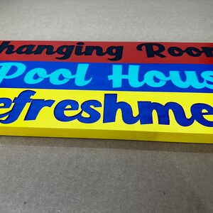 Custom Wood Sign With Colored Text Personalized Wood Sign Business ...