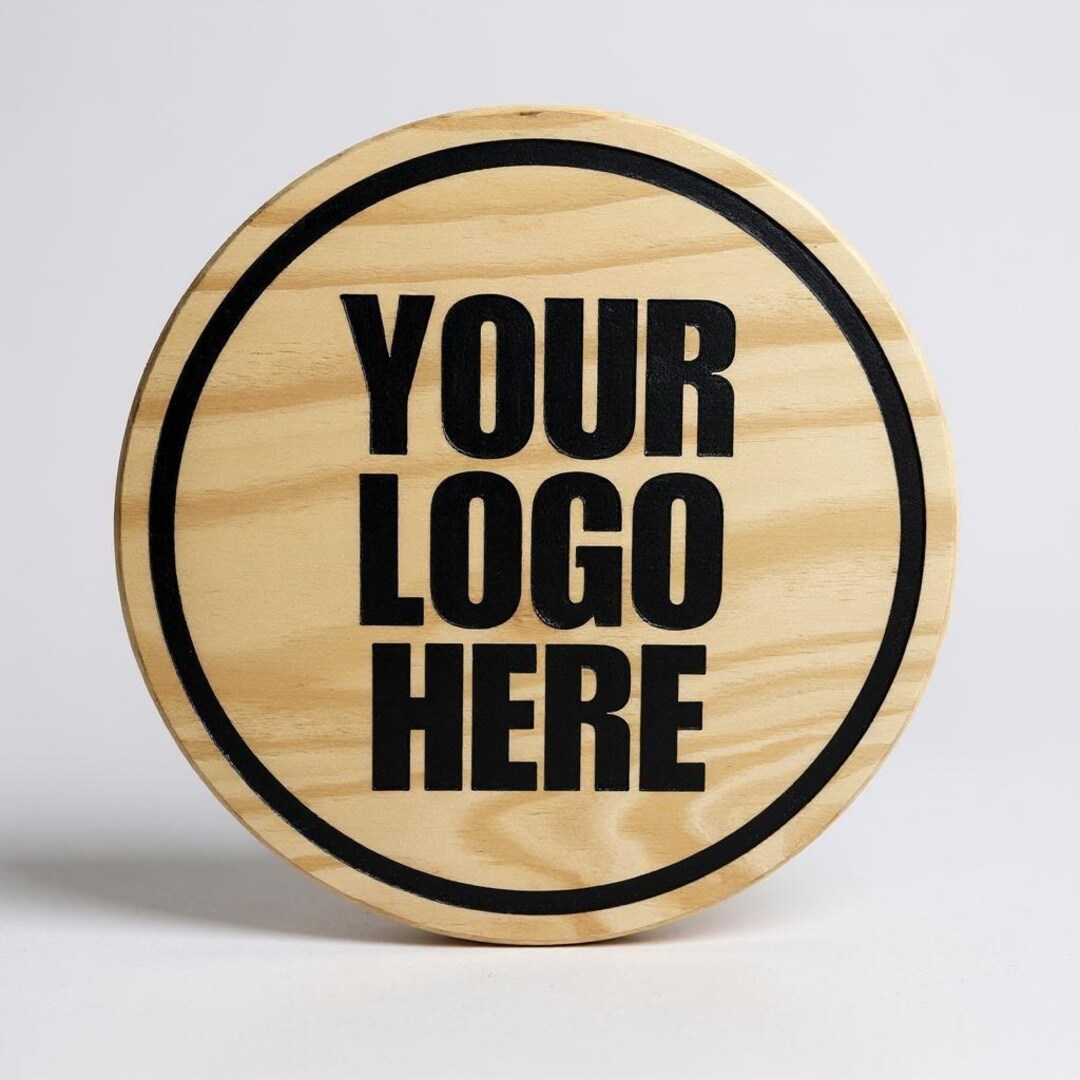 Custom CNC Carved Wood Sign: Personalized Business Logo or Family Name ...