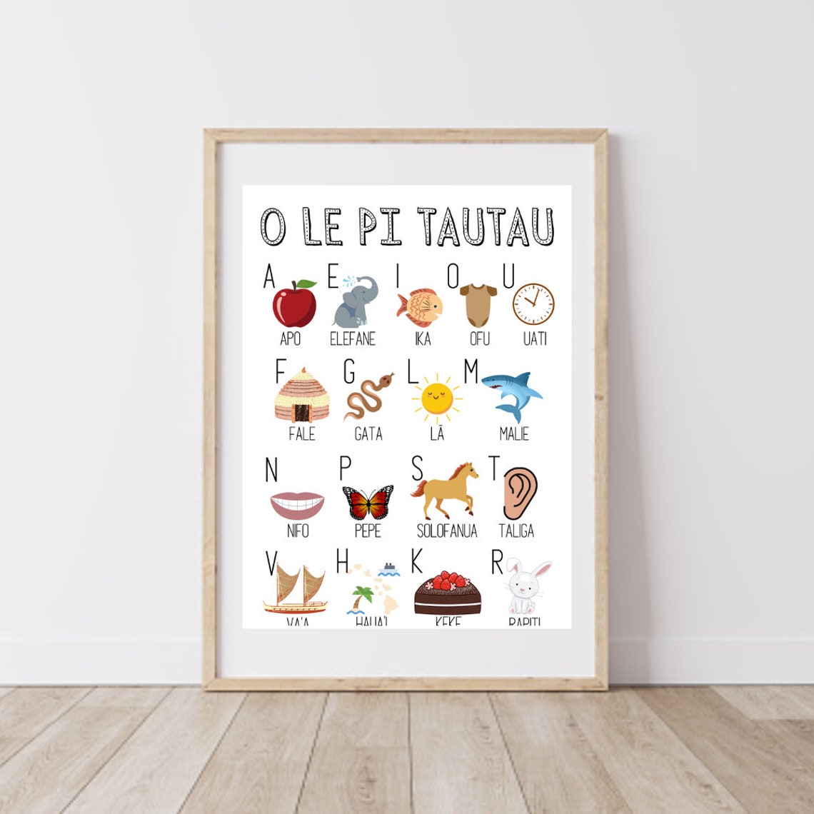 3 Pack Samoan, Maori and English Alphabet With Illustrations - Digital ...