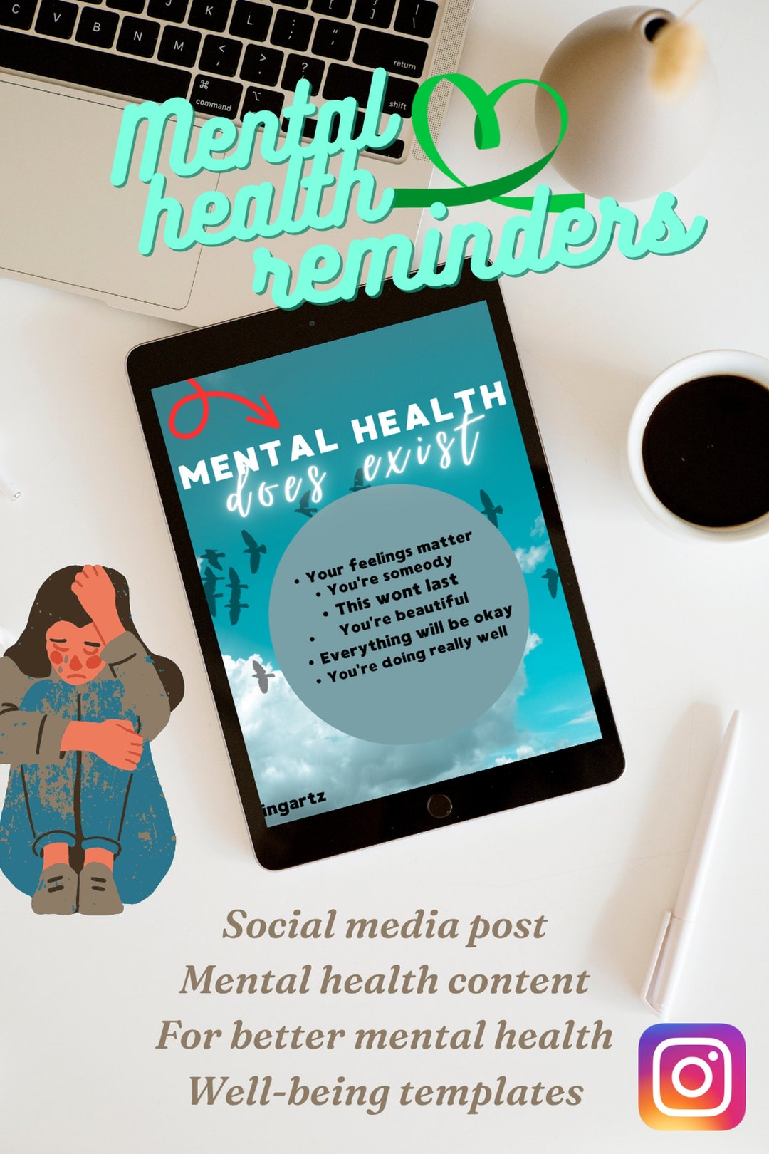 Mental Health Awareness Template Etsy