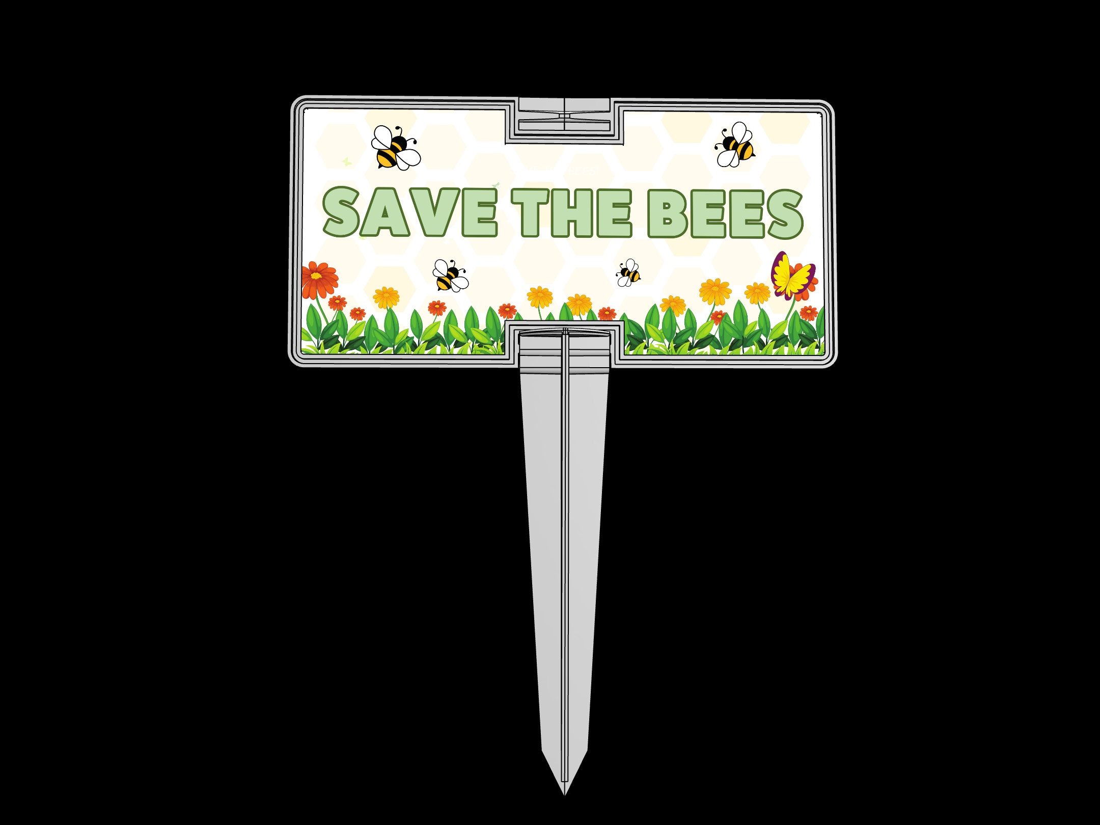 No Mow May Save the Bees Yard Sign- Flowers - Etsy