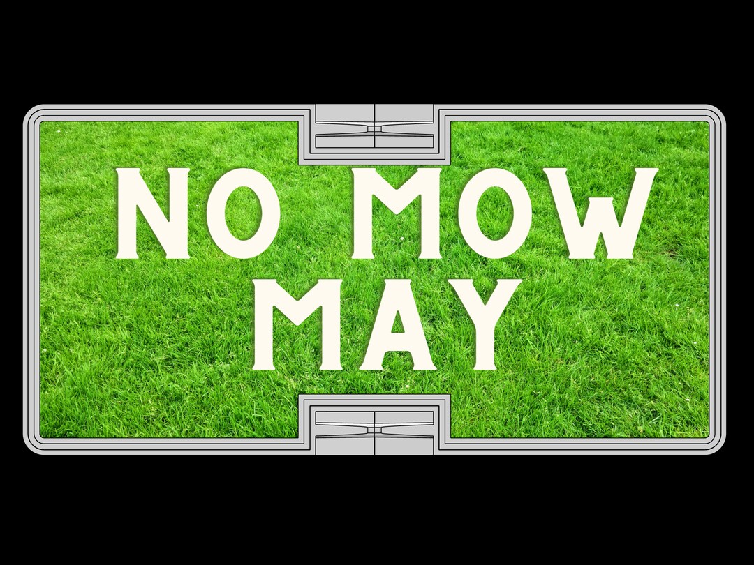 No Mow May Save the Bees Yard Sign-grass - Etsy