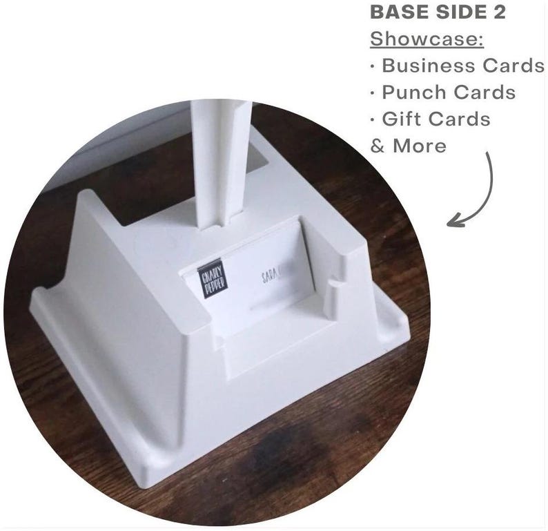 Base Station: Tabletop Display for Signs With Note Card Display Tray - Etsy