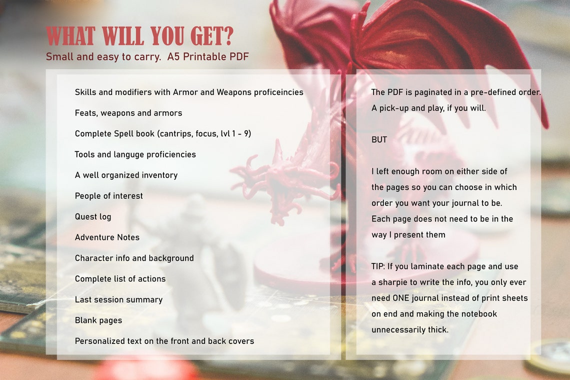 Printable Pathfinder Journal Pathfinder Character Sheet With - Etsy