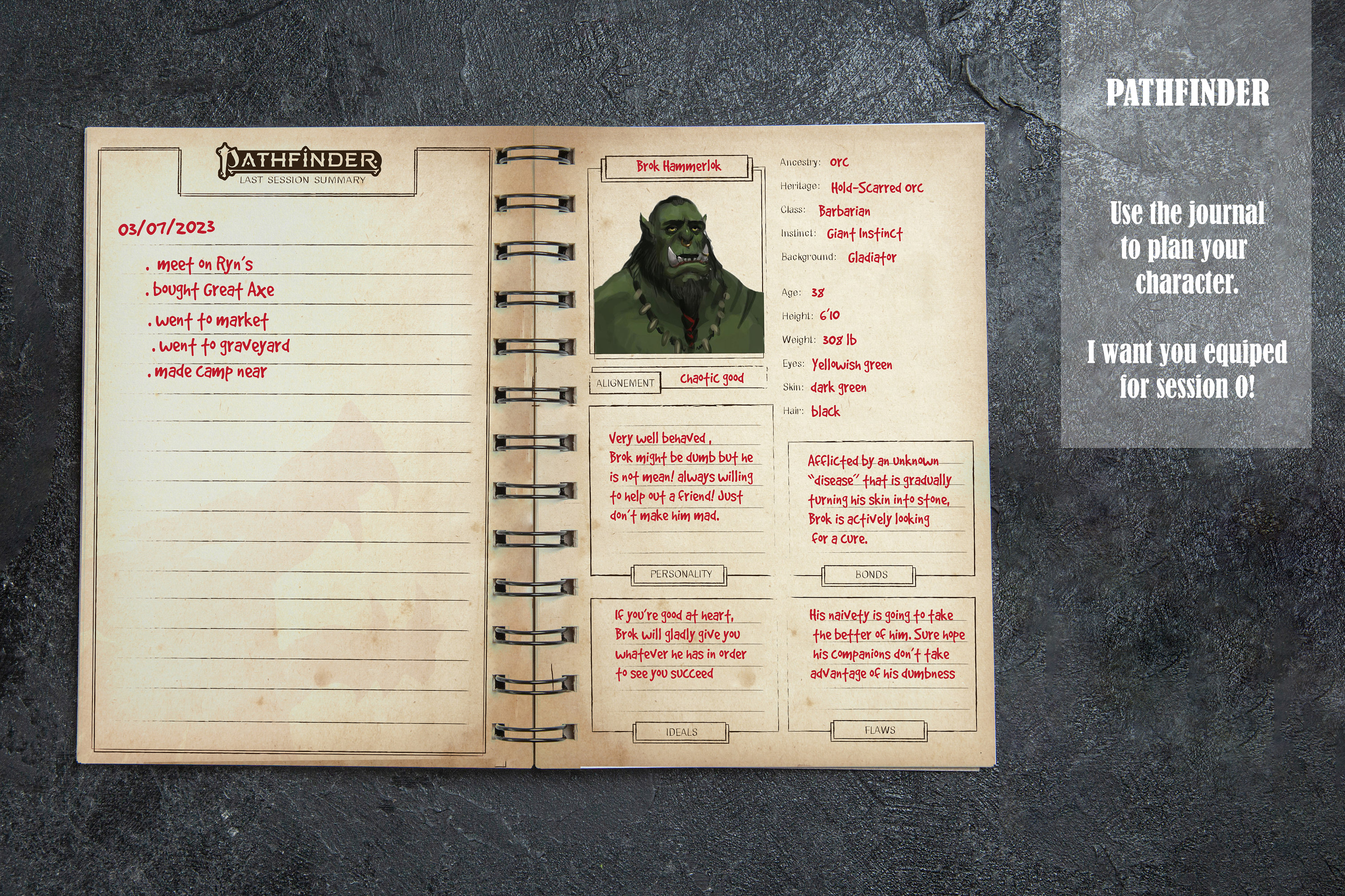 Printable Pathfinder Journal Pathfinder Character Sheet With - Etsy ...