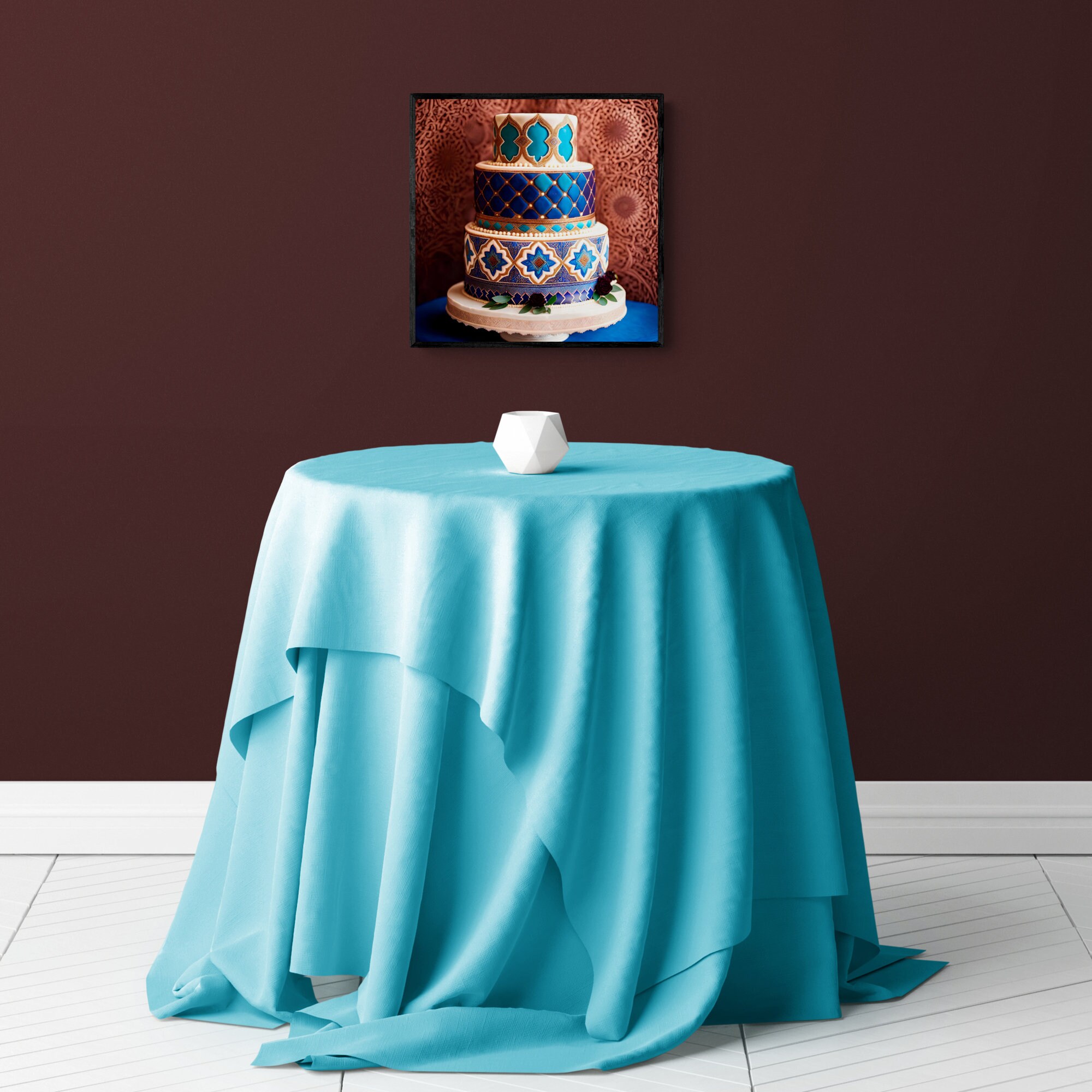 Bakery Decor for Kitchen Moroccan Tile Wedding Cake Digital Download ...