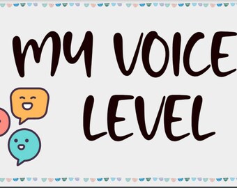 Editable Voice Level Signs for Classroom Classroom Voice - Etsy