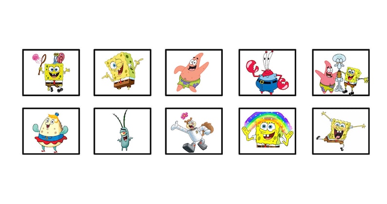 Spongebob Token Board - Etsy
