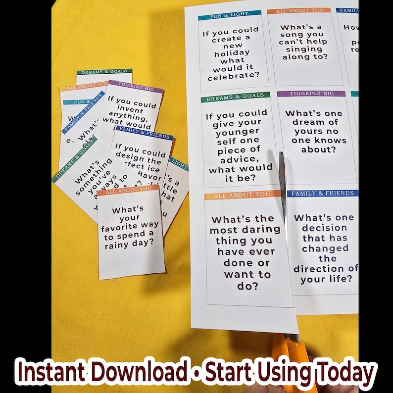 Teen Conversation Cards and Social Skills Prompts | Therapy Icebreaker ...