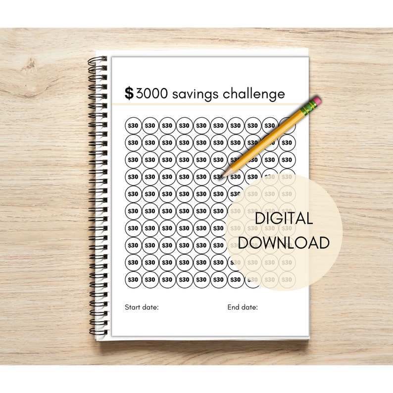 Savings Challenge, Money Saving Challenge, Savings Tracker, Savings ...