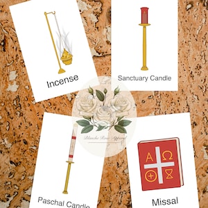 Printable Children's Catholic Mass Cards Visual Learning - Set of 8 - Etsy