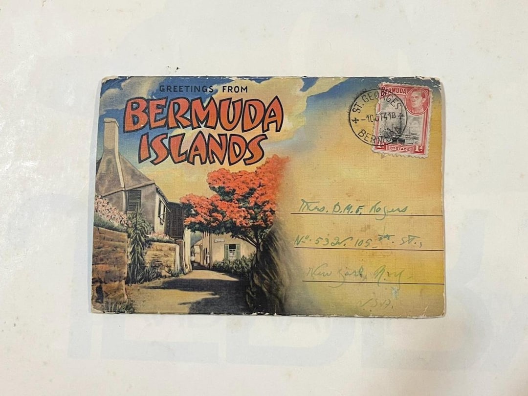 Vintage Bermuda Postcards 1940s - Etsy