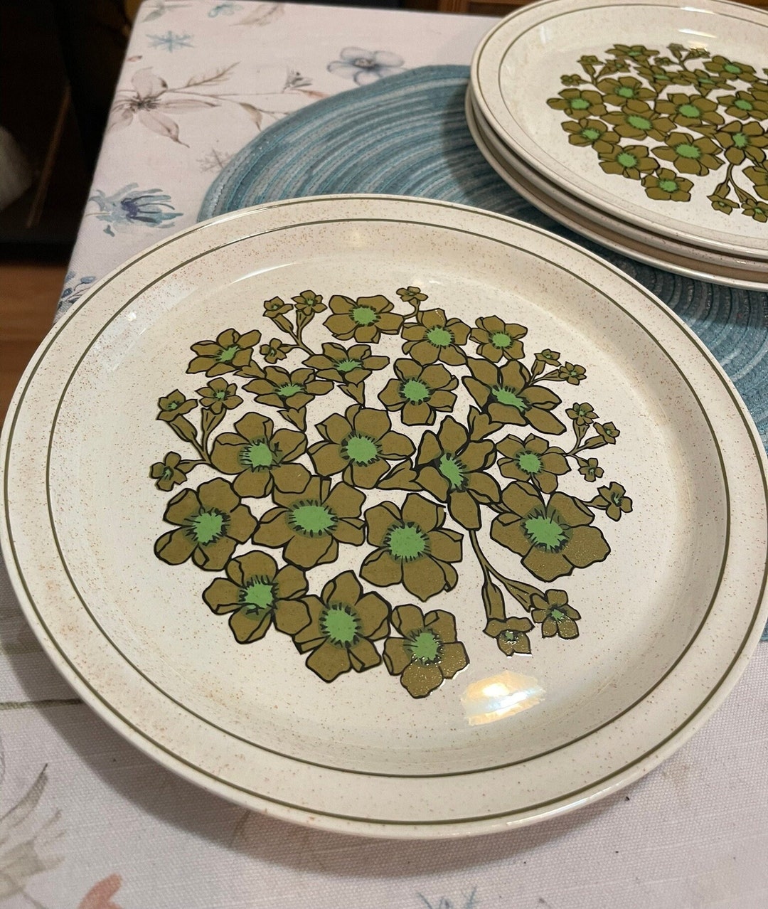 4 Fiona Plates Shamrock Irish Stone Made in Arklow Ireland - Set of 4 ...