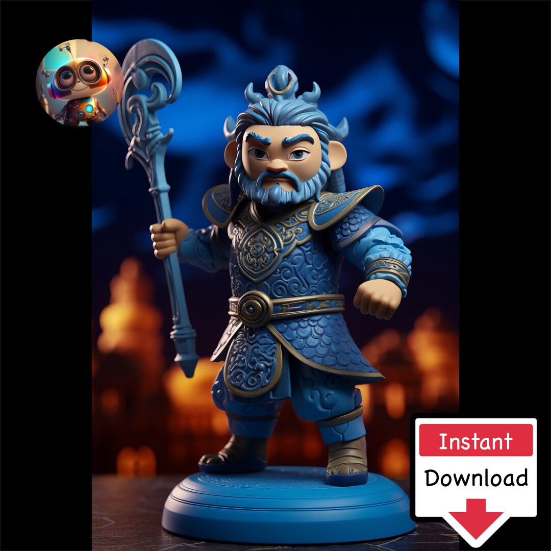 Obsidian Samurai: Dark Avenger - Printable Digital Artwork for Children ...