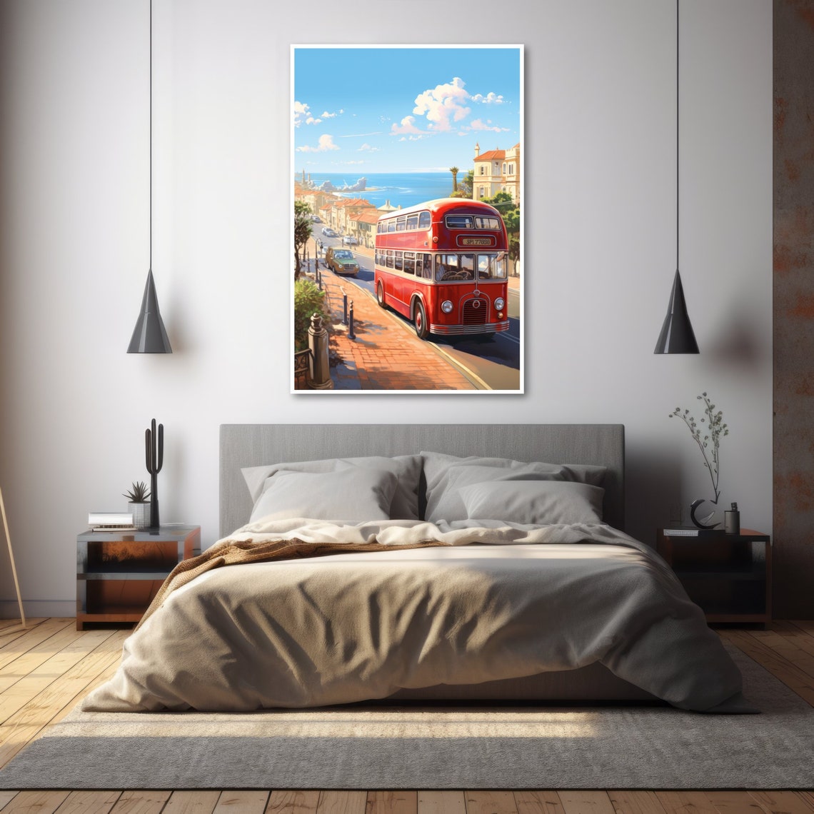 Art Deco Bus 11 : Digital Download for Printing on Canvas or - Etsy