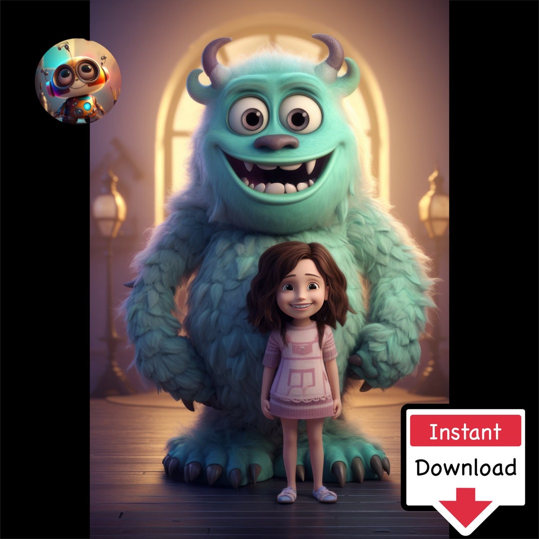 Monster Parents #07 : Digital Download for Printing on Canvas or ...