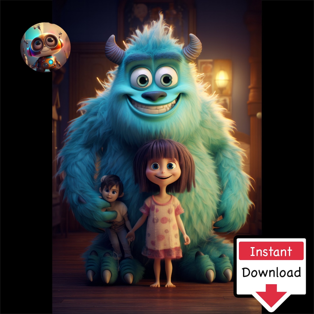 Monster Parents #12 : Digital Download for Printing on Canvas or ...