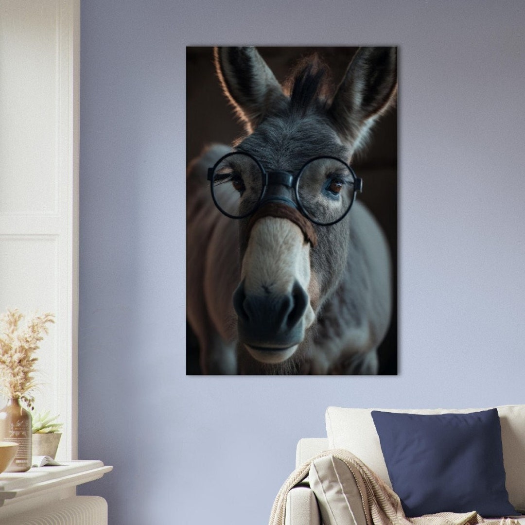 Donkey spectacled Asses Premium Wall Art for Donkey Lovers, Available ...