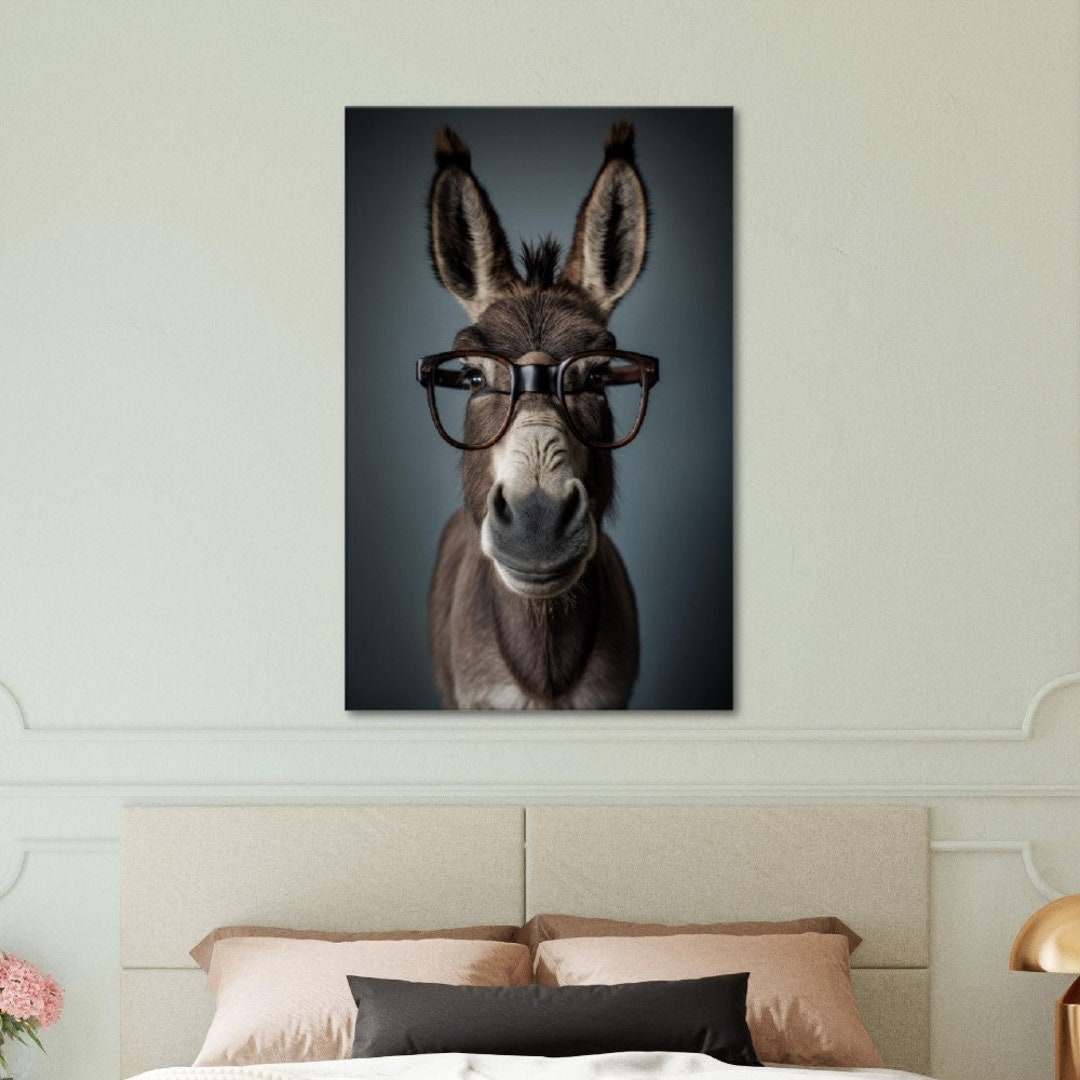 Donkey "donkeys in Focus" Premium Wall Art for Donkey Lovers, Available ...