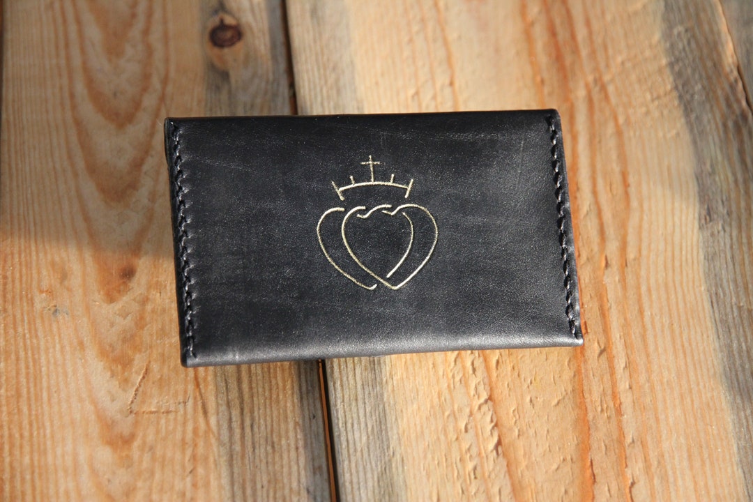 SSPX Emblem Leather Envelope Card Holder: Umbra Black - Etsy