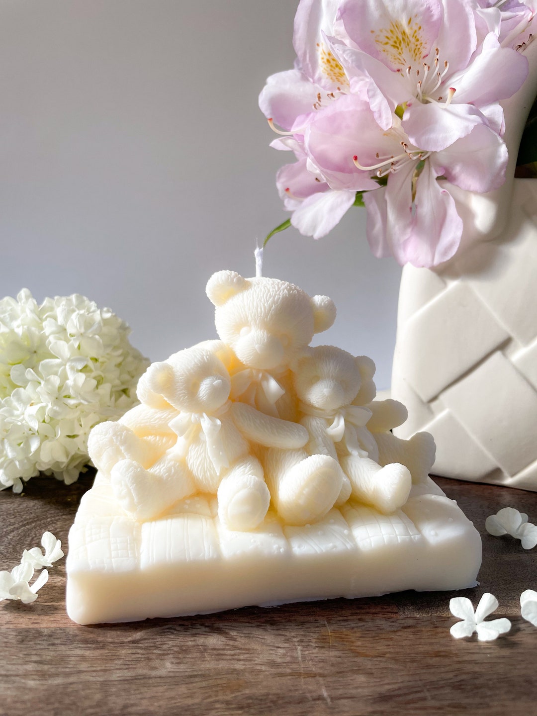 Teddy Bears Family Candle Bears Candle Decorative Bears Soy Candle ...