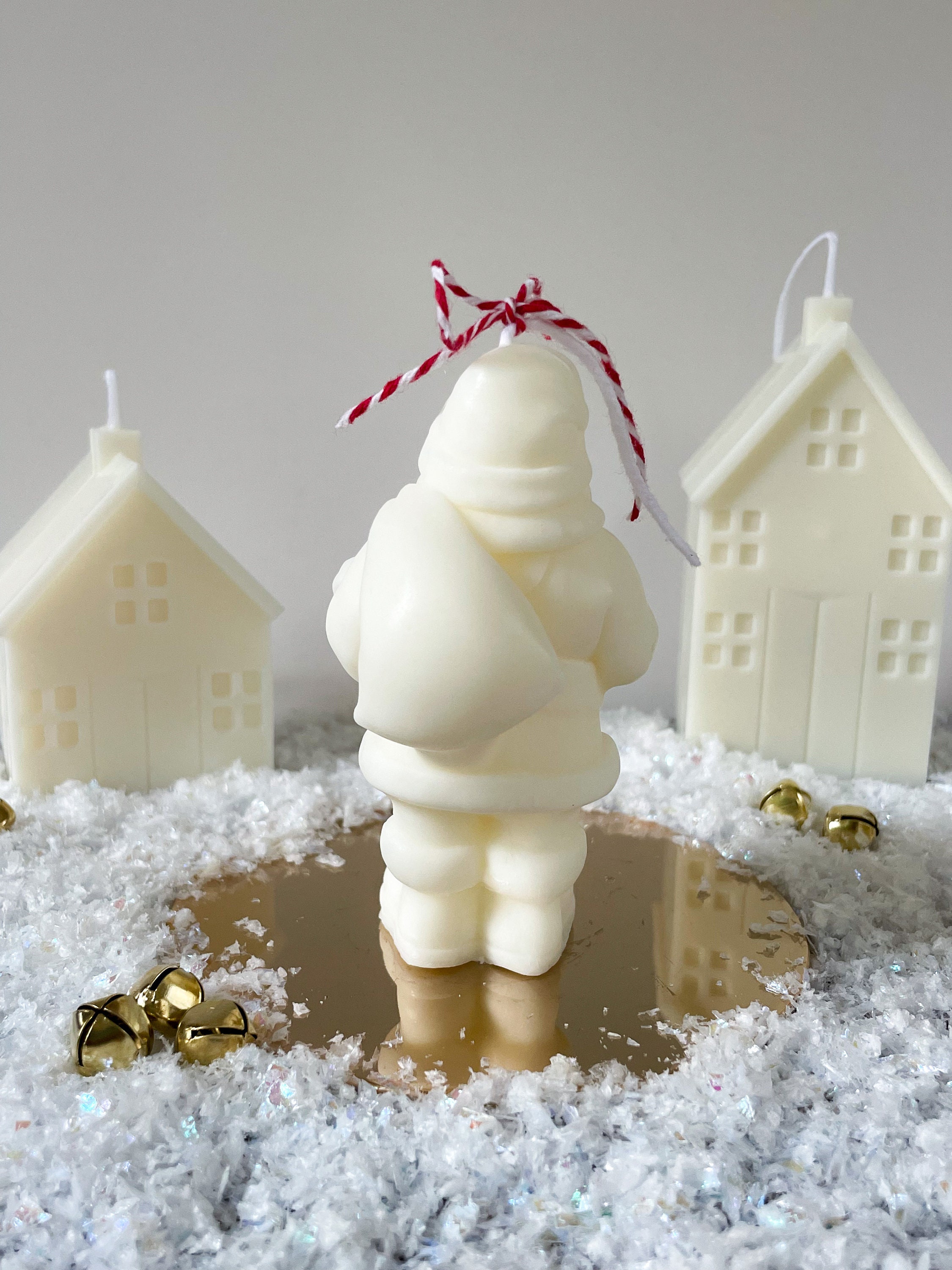 Santa Claus Candle, Christmas Candle, Christmas Decorations, Santa ...