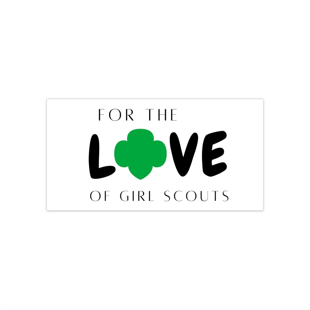 Love Girl Scouts Bumper Sticker - Etsy