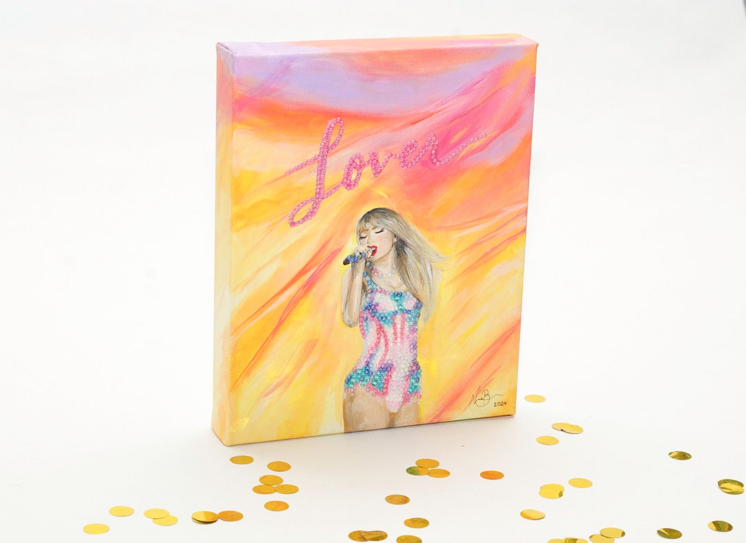 Lover Realistic, Bedazzled Painting, Taylor Swift Lover Era Painting ...