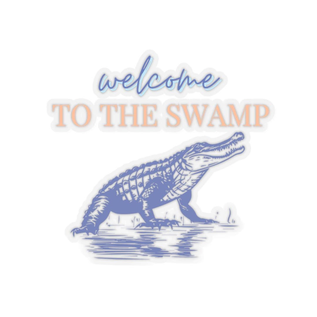 Welcome to the Swamp White Kiss-cut Stickers - Etsy