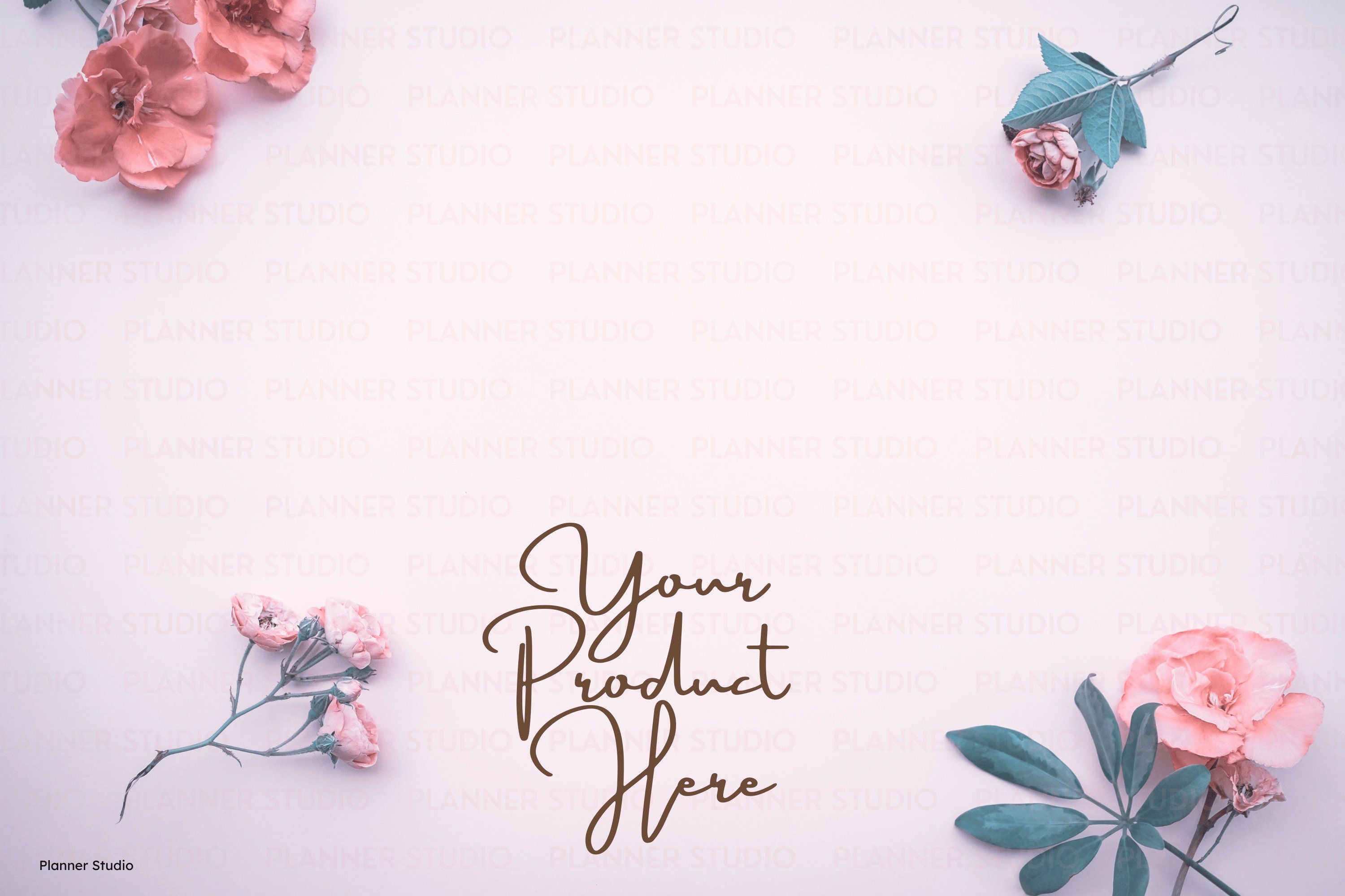Floral Background Mockup Background Mockups Flowers Mockup Digital ...