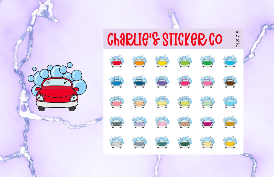 Car Wash Planner Stickers - Etsy