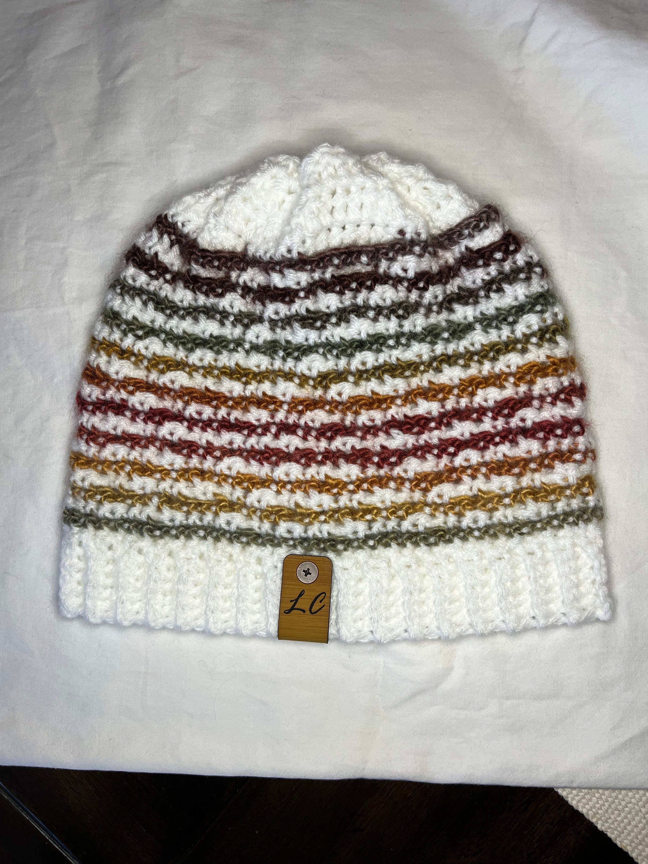 Handmade Mosaic Crochet Hat - Etsy