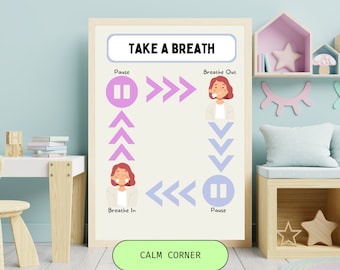 Feeling Poster, Calm Corner, Therapy Wall Art, Digital Download - Etsy