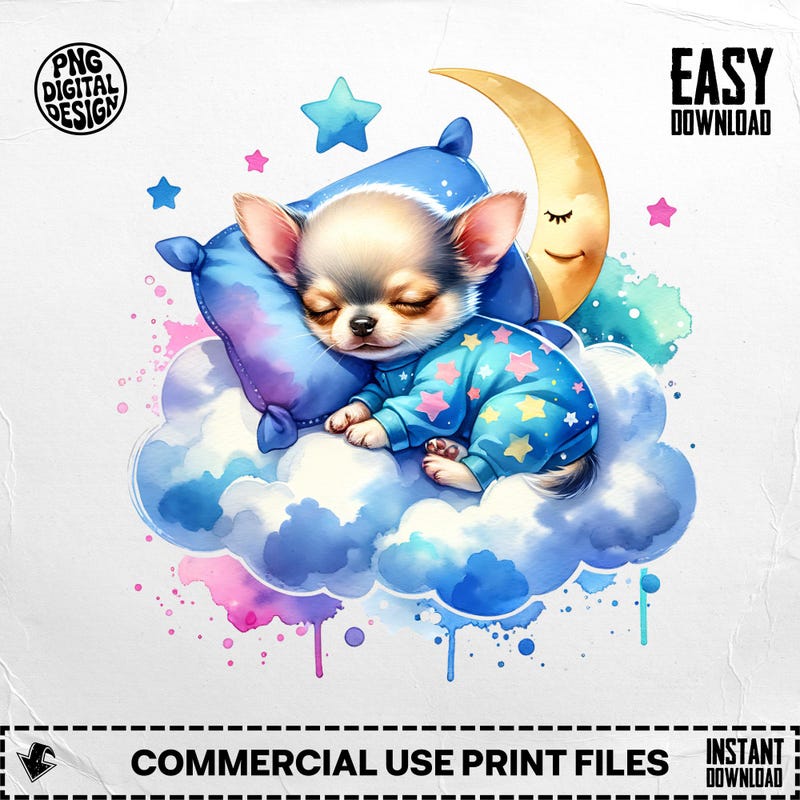 Dog Stars Sleeping Art - Etsy