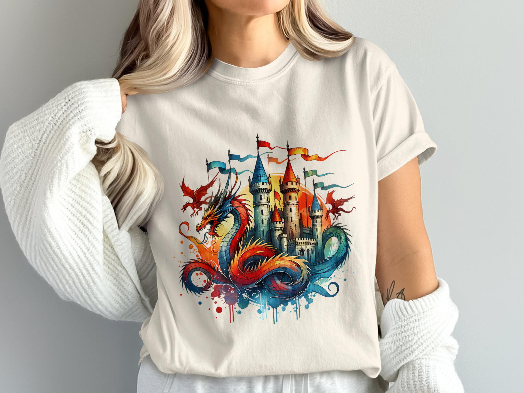 Medieval Castle Dragon Clipart PNG, Guardian Dragon Wrapping Around ...
