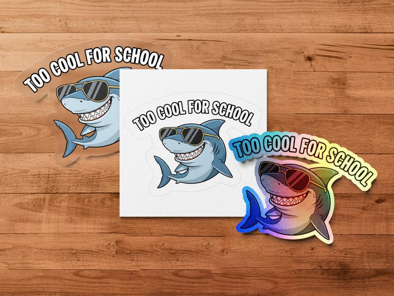Cool Shark Clipart, Funny Shark Png, Too Cool School Shark, Summer ...