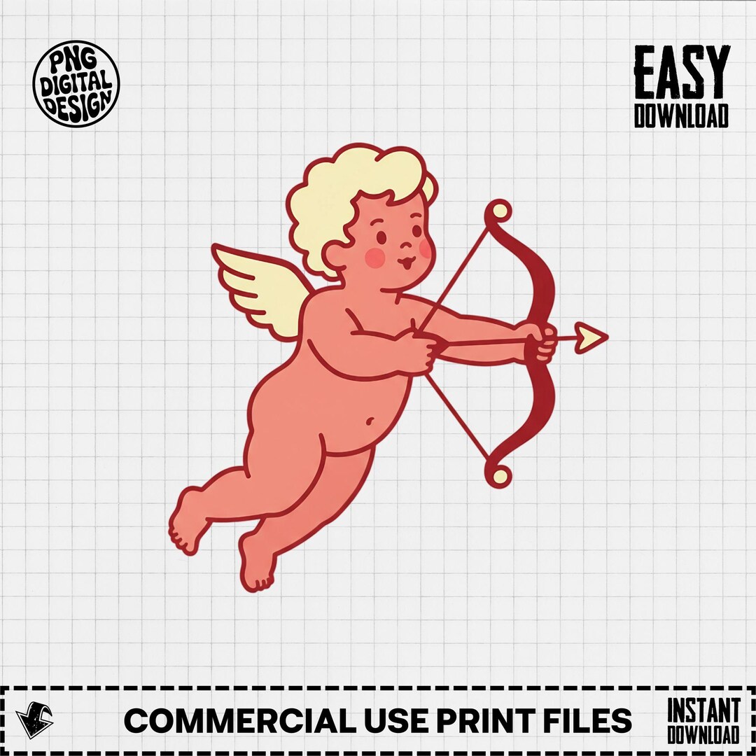 Cupid Clipart, Valentine's Day Art (digital Download - Etsy
