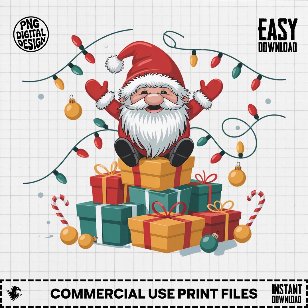 Santa Clipart, Cute Santa Clipart, Christmas Clipart, Gift Clipart ...