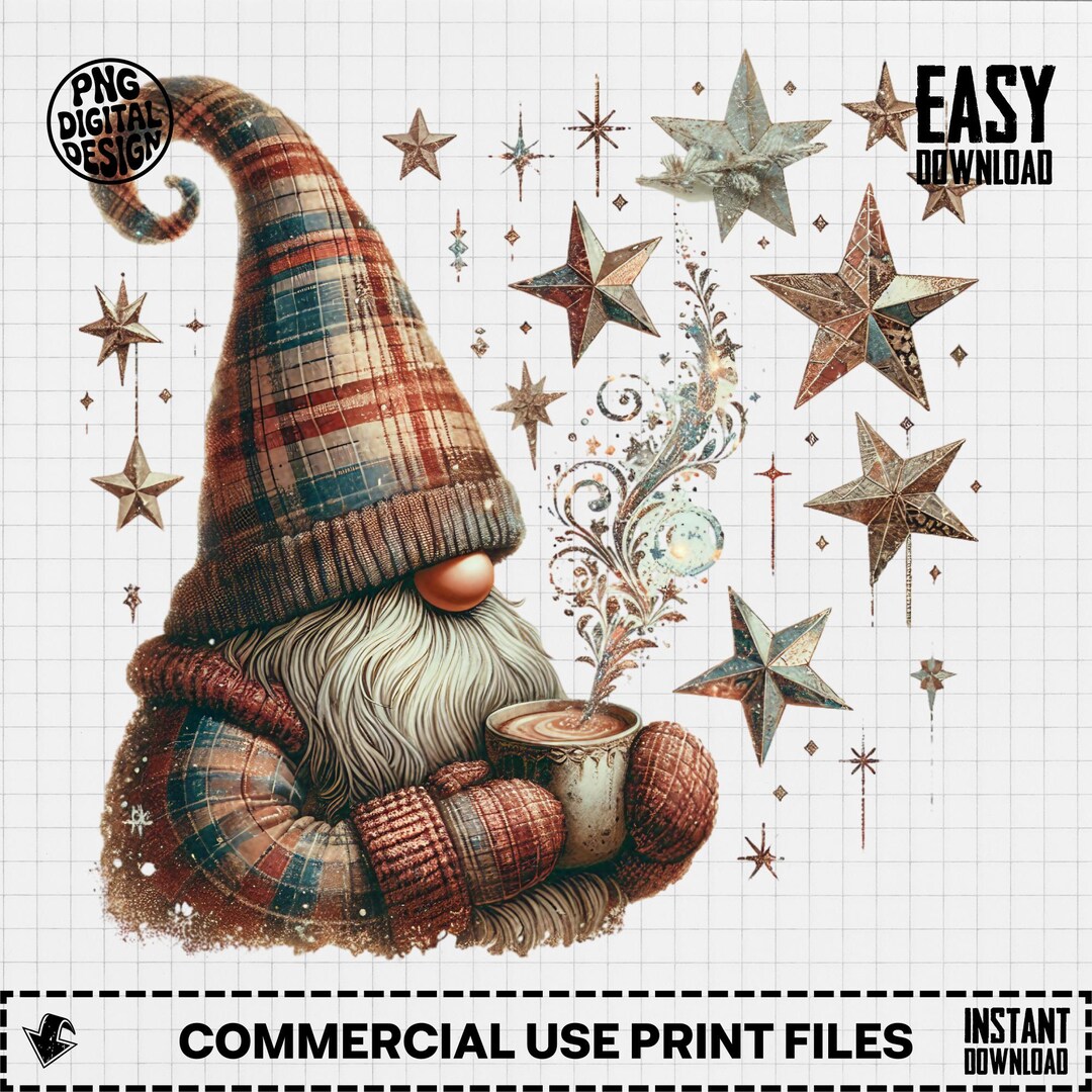 Christmas Gnome Clipart, Cute Winter Gnome Clipart, Holiday Clipart ...