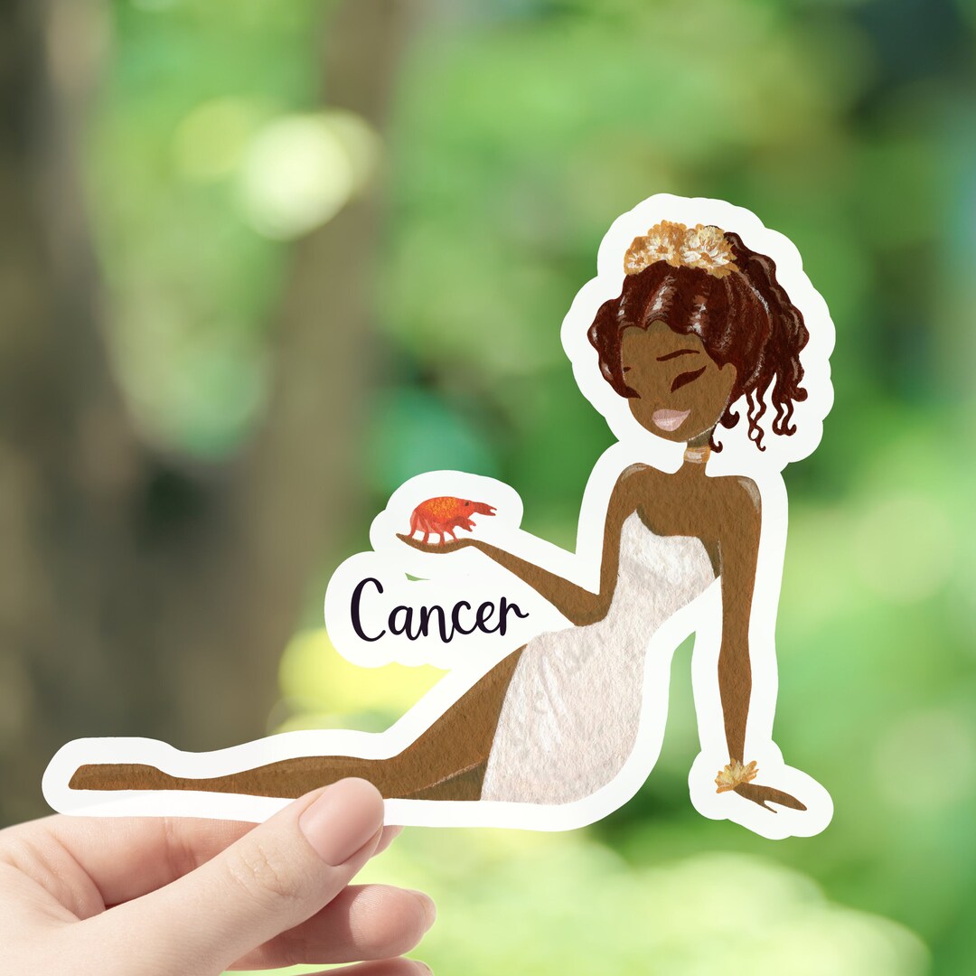 Cancer Sticker, Cancer Crab Sticker, Zodiac Sticker, Astrology Gifts ...