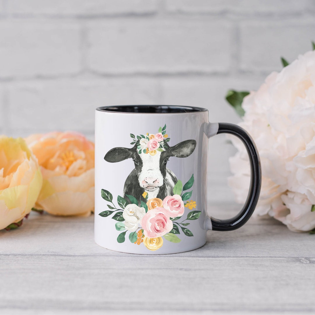 Cow Coffee Mug Cute Cow Mug Cow Gift Cow Lover Gift Cow - Etsy