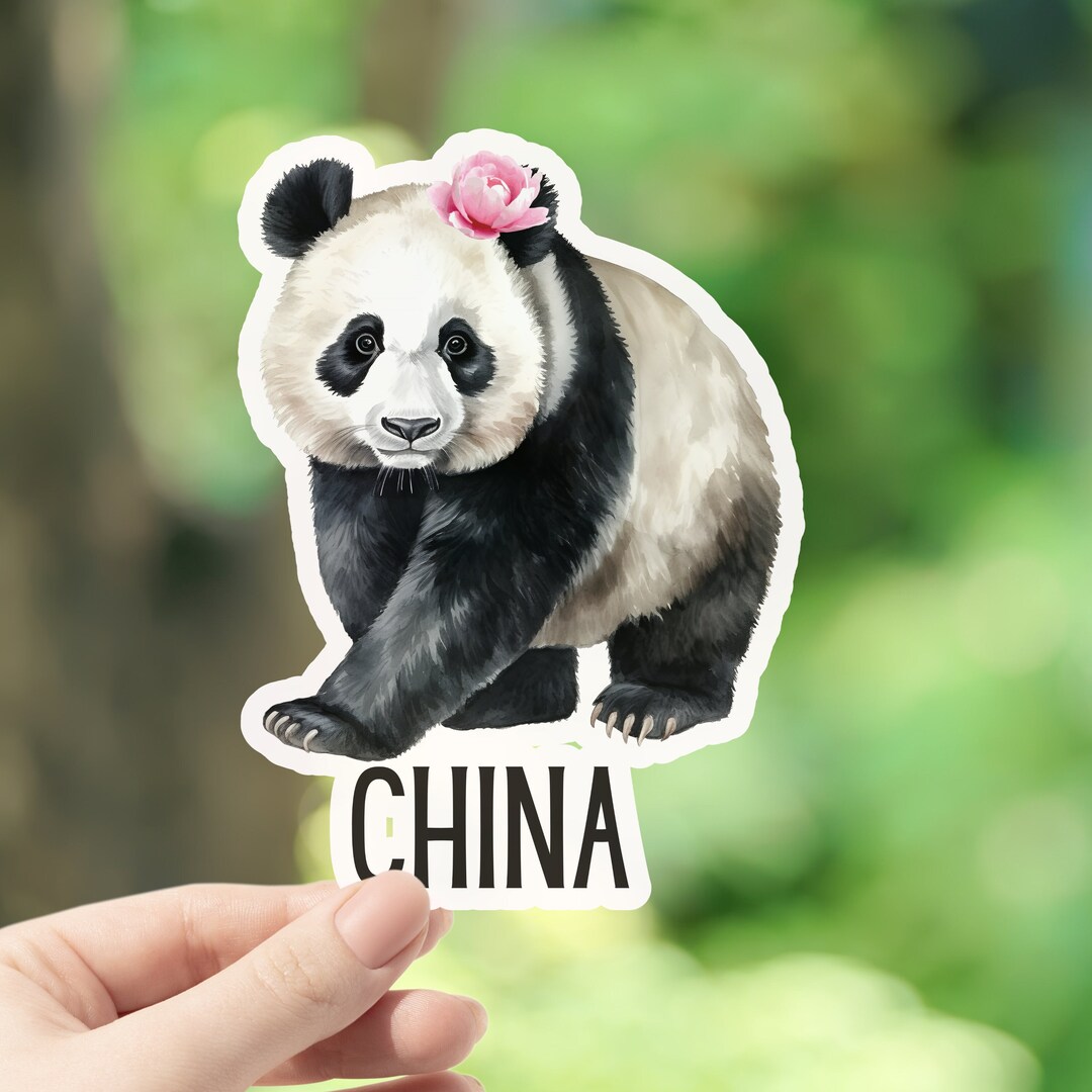 China Sticker, Chinese Sticker, Travel Stickers, Laptop Sticker, Panda ...