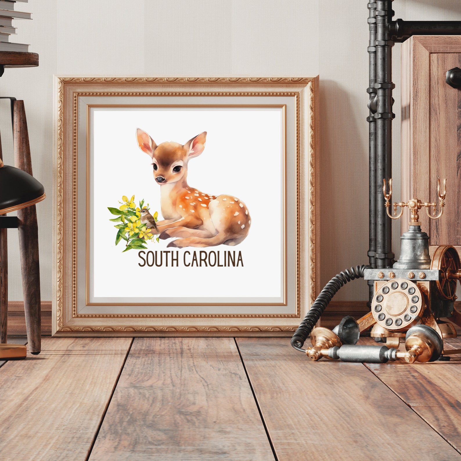 South Carolina Poster, South Carolina Art, South Carolina Gift, State ...