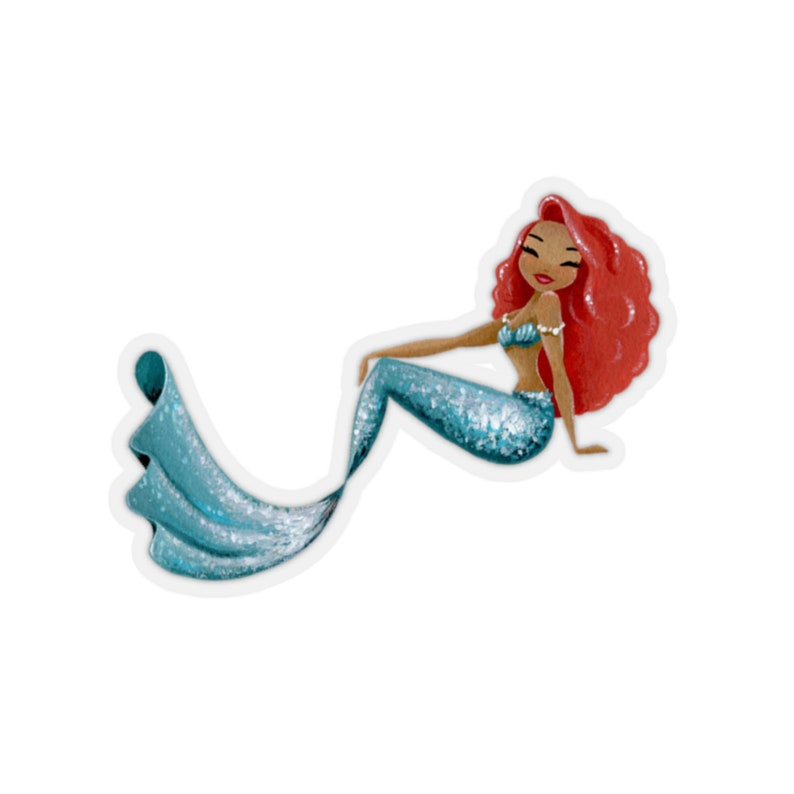 Mermaid Sticker, Little Mermaid Sticker, Black Mermaid Sticker, Laptop ...