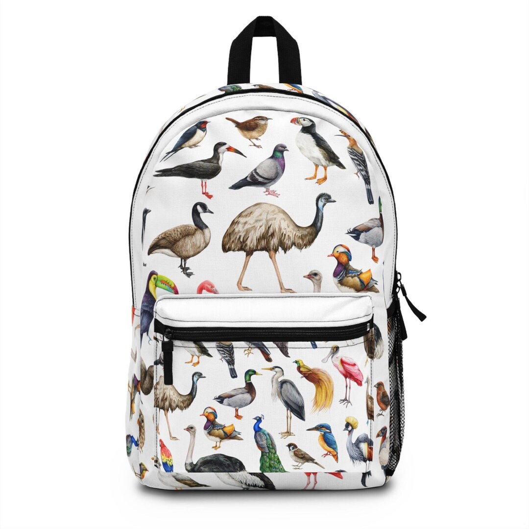 Bird Watching Backpack, Bird Watcher Gift, Birder Gift, Bird Pattern ...